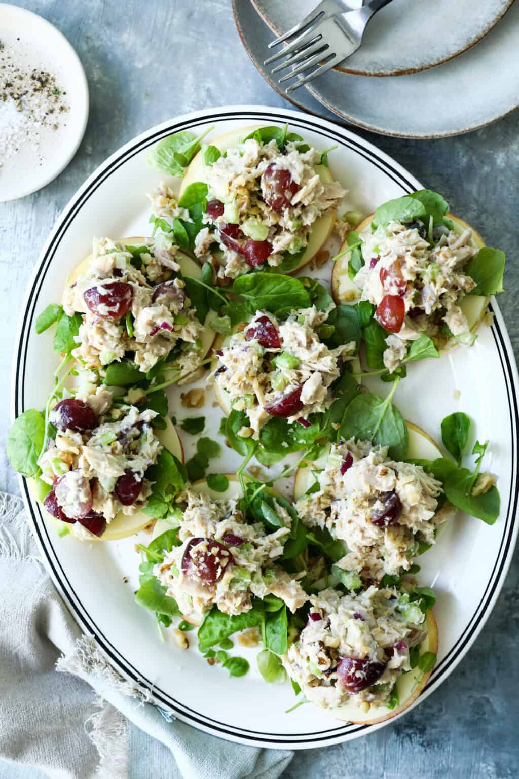 Tuna Salad Apple Sliders - Cooking with Ereka