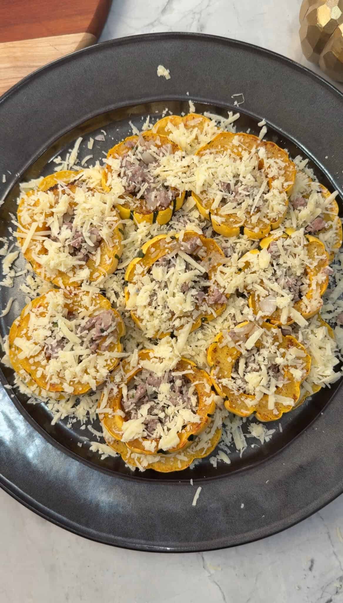 Baked Delicata Squash Stack - Cooking with Ereka