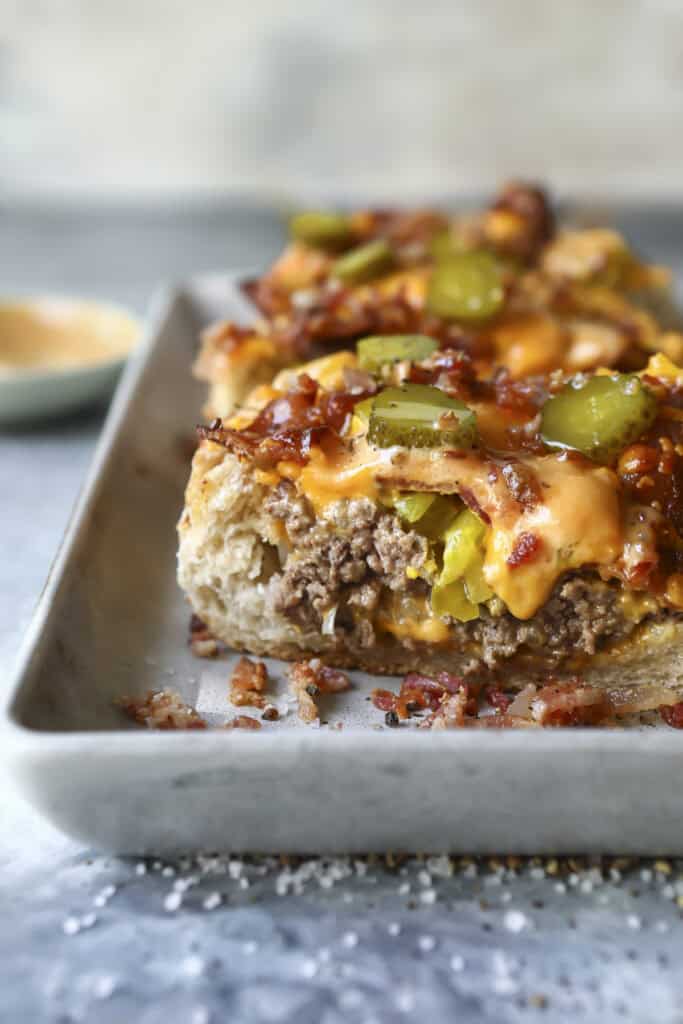 Big Mac Stuffed Bread - Cooking with Ereka