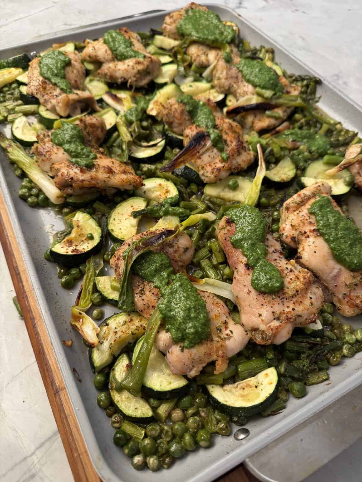 One Pan Spring Chicken - Cooking with Ereka